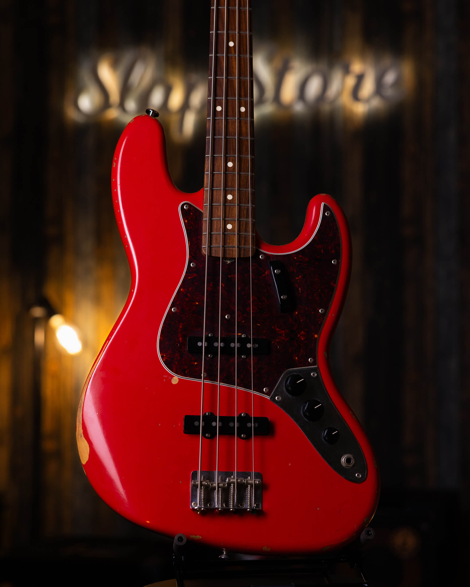 Fender Jazz Bass Red Worn 60's Fiesta Red 2017 - Bajo Eléctrico | Gearhub 🌶️