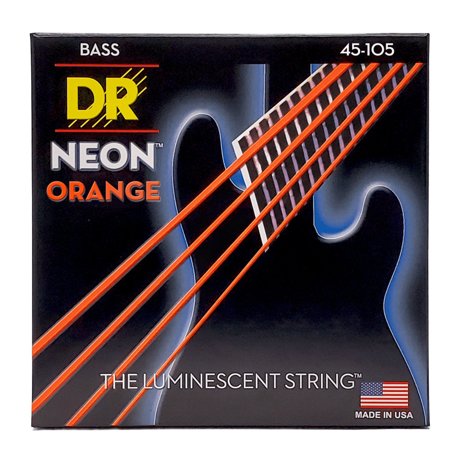 DR Strings HI-DEF NEON ORANGE (NGB-45)- Cuerdas de Bajo Eléctrico ...