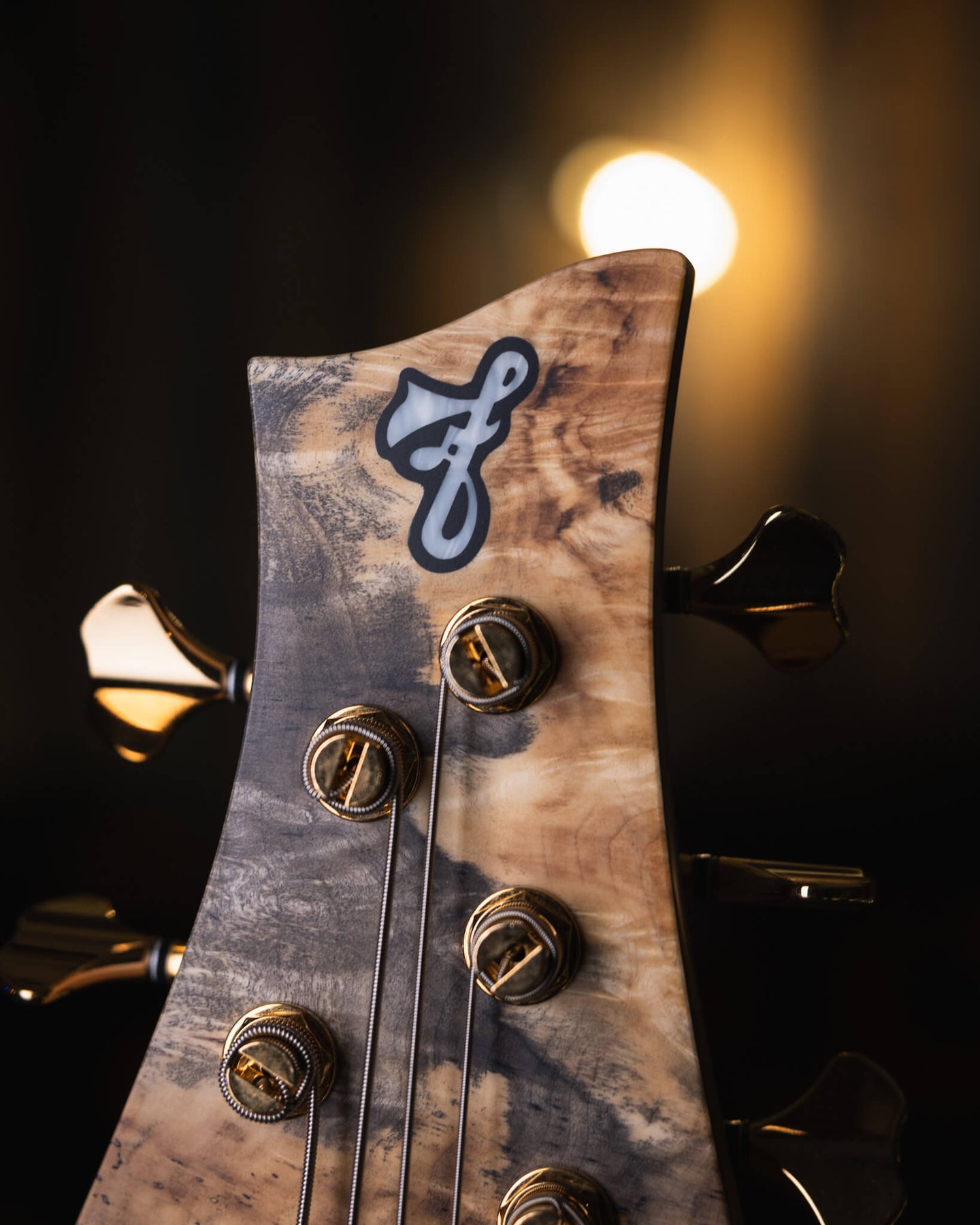 F Bass BN5 Buckeye Burl 2022 - Bajo Eléctrico | Gearhub 🌶️
