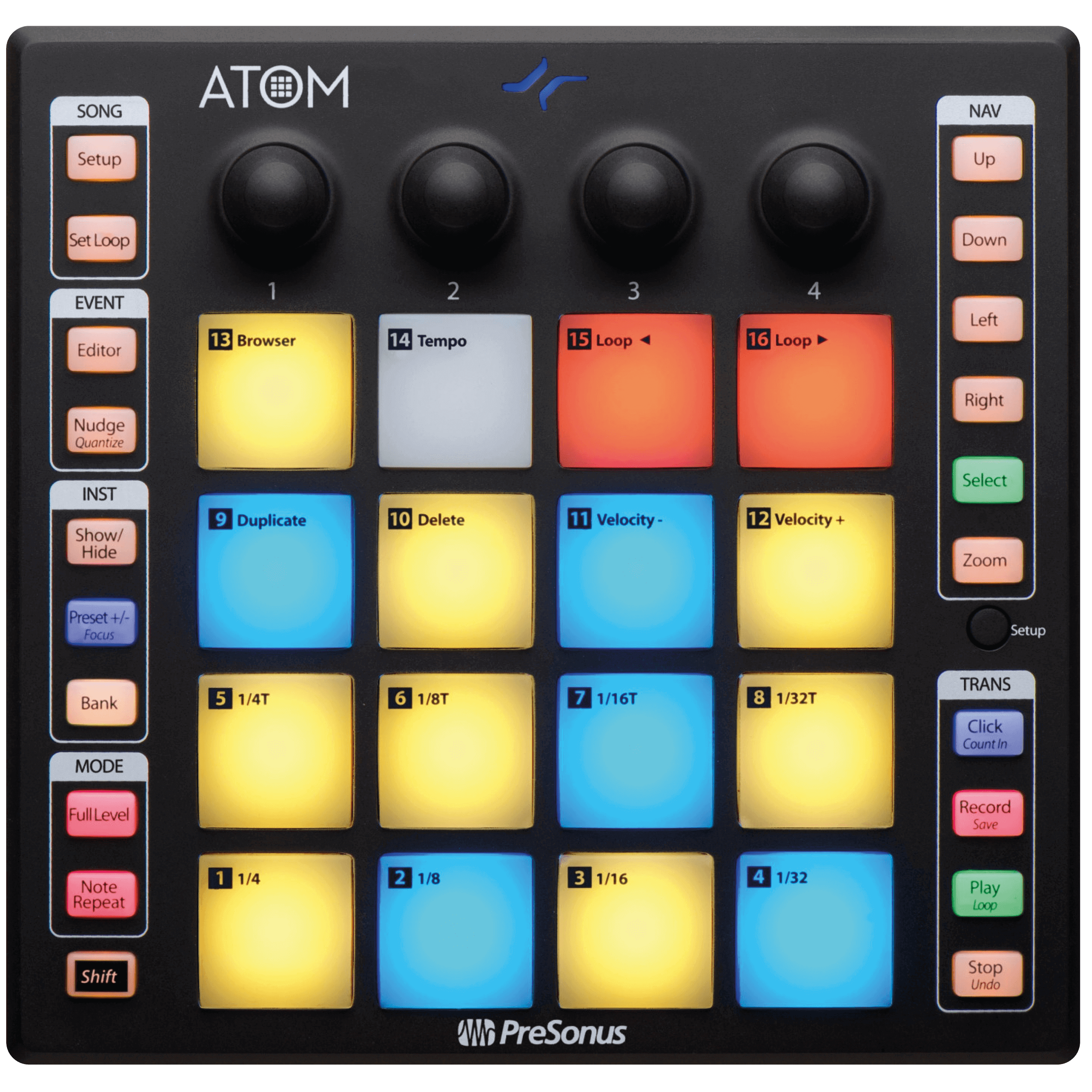 Presonus ATOM - Superficie de Control Pad | Gearhub 🌶️